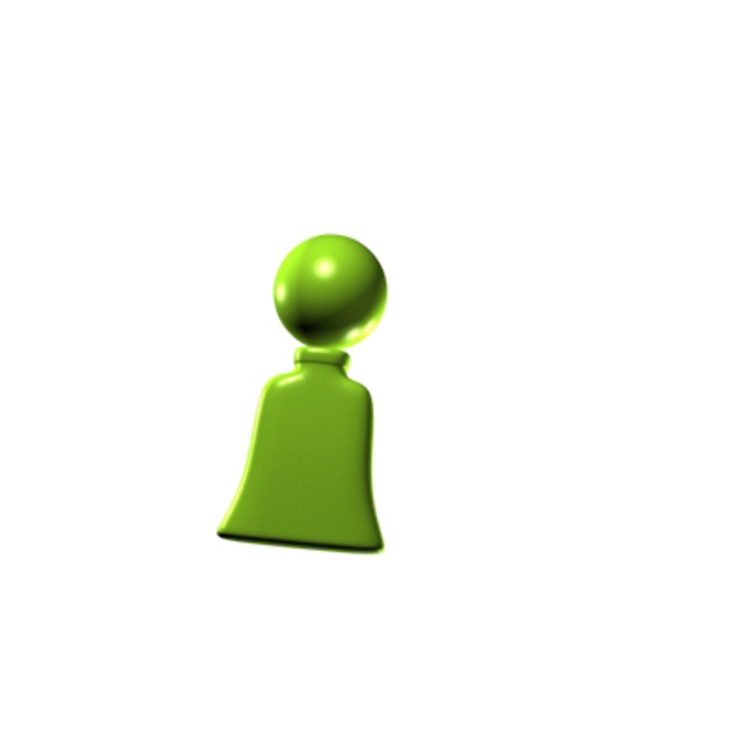 Simple Green Man Icon 3d Max