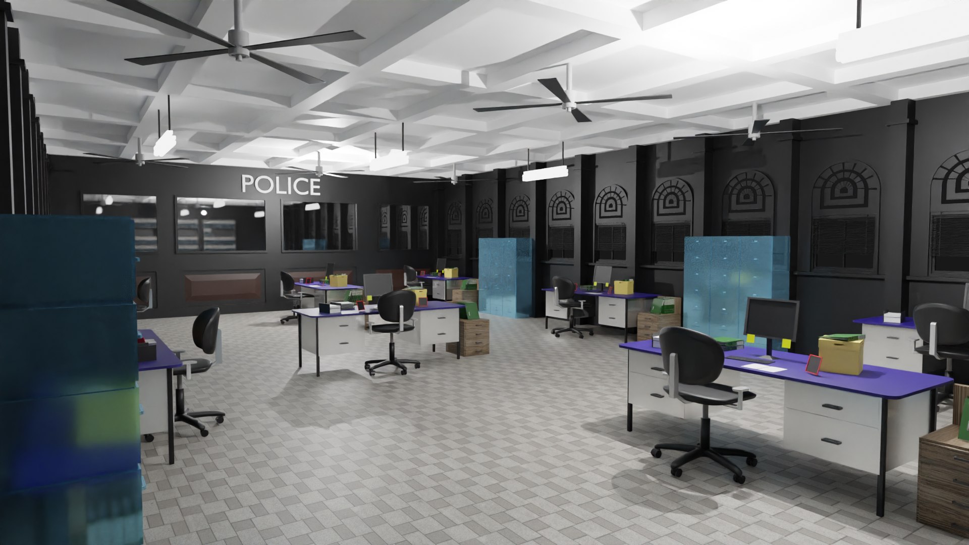 Police Station 3D Model - TurboSquid 2158045