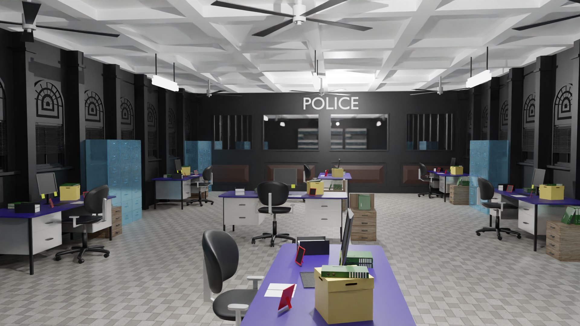 Police Station 3D Model - TurboSquid 2158045