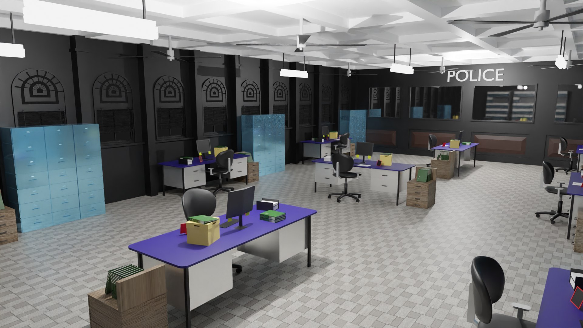 Police Station 3D Model - TurboSquid 2158045