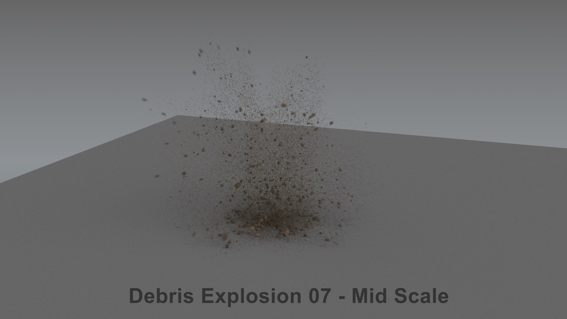 Debris Explosion 07 - Mid Scale 3D Model - TurboSquid 1818158