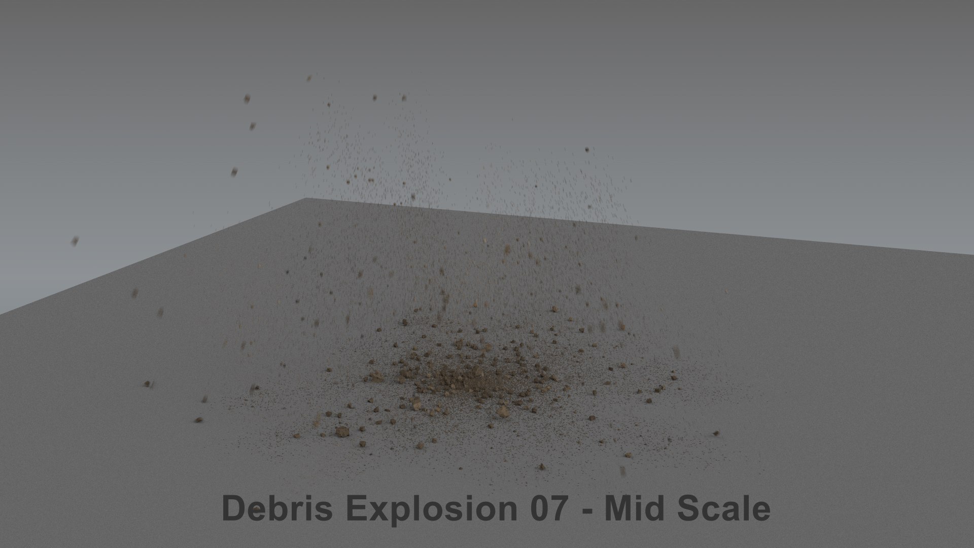 Debris Explosion 07 - Mid Scale 3D Model - TurboSquid 1818158