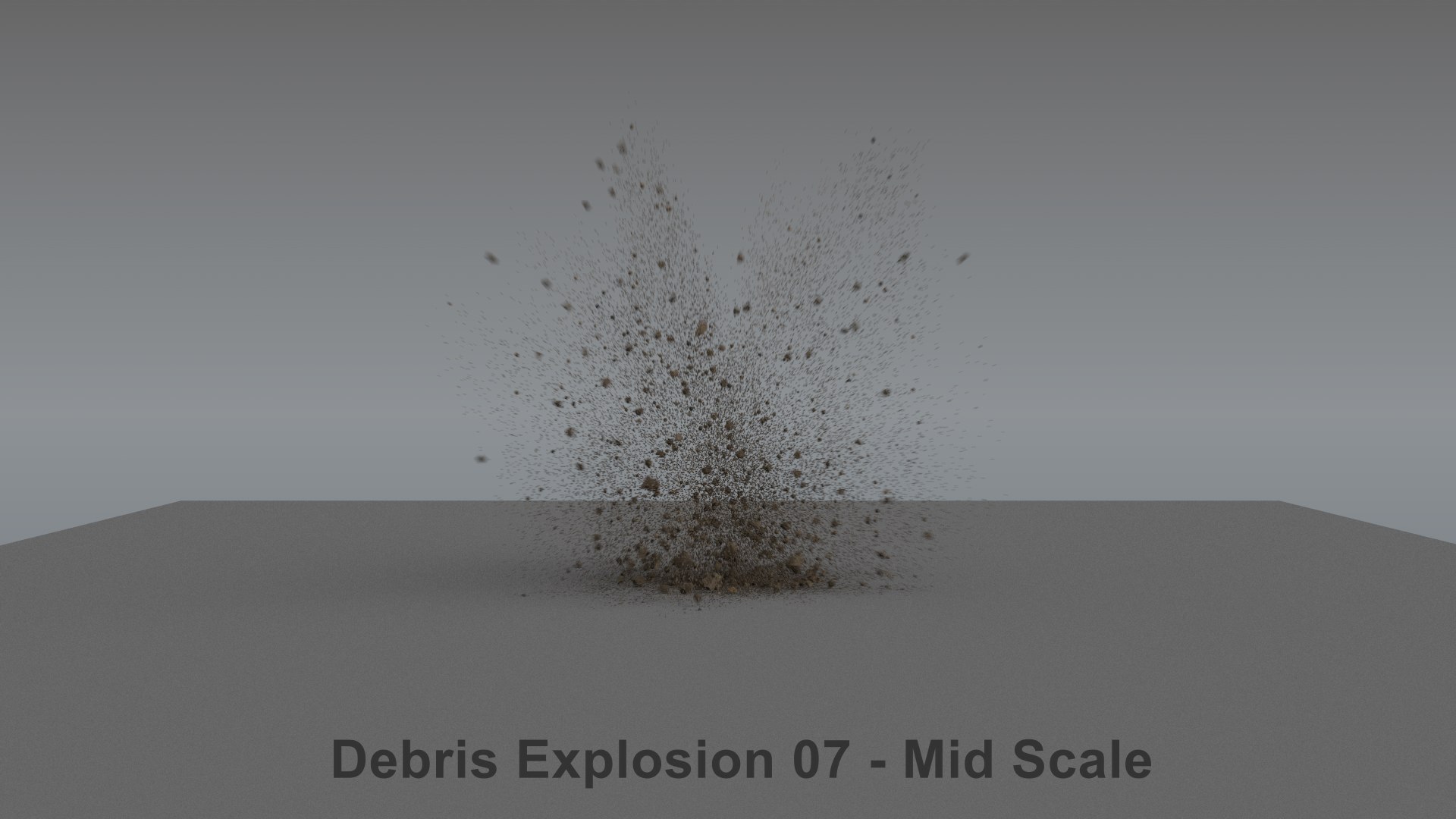 Debris Explosion 07 - Mid Scale 3D Model - TurboSquid 1818158