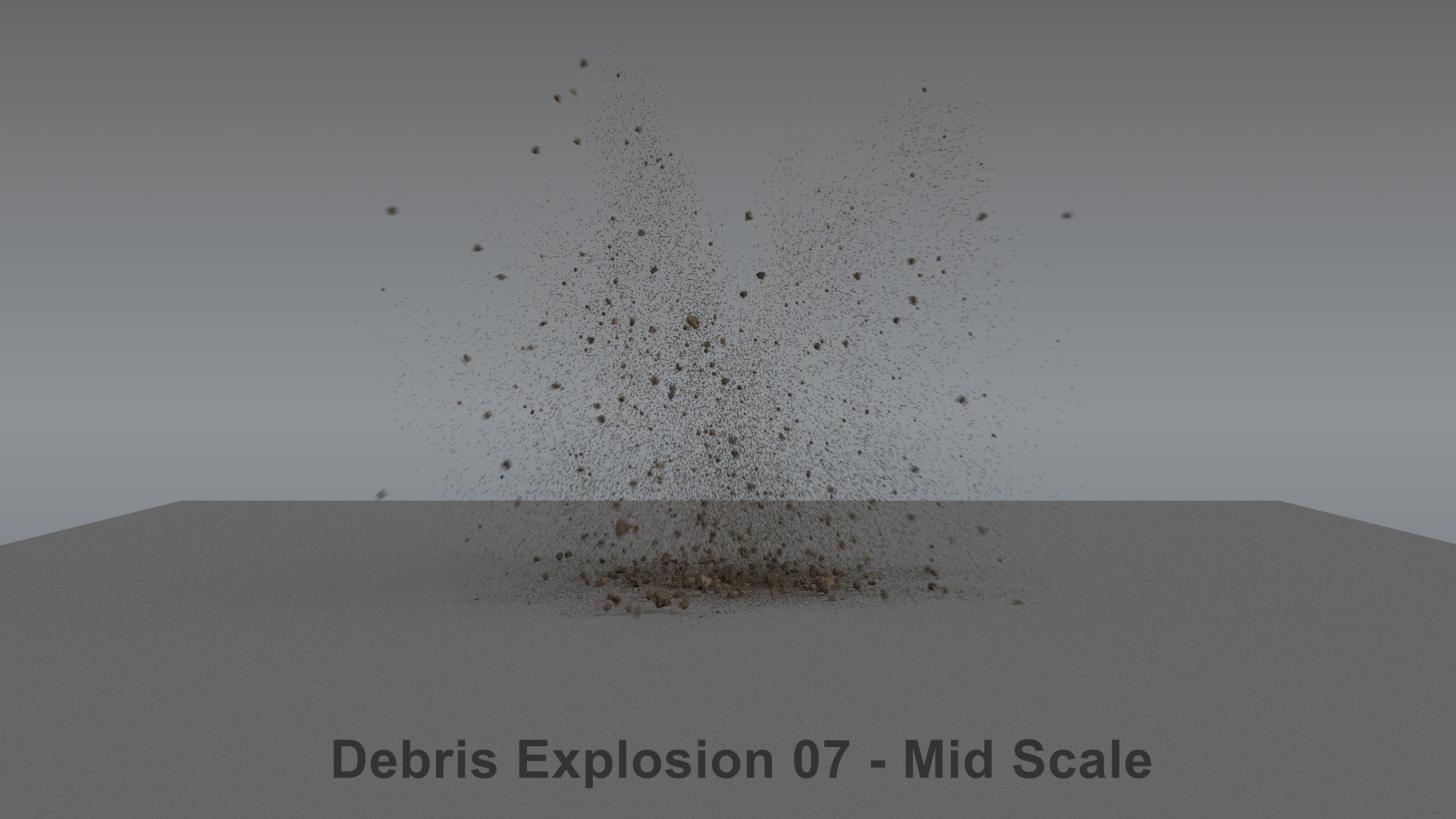 Debris Explosion 07 - Mid Scale 3D Model - TurboSquid 1818158