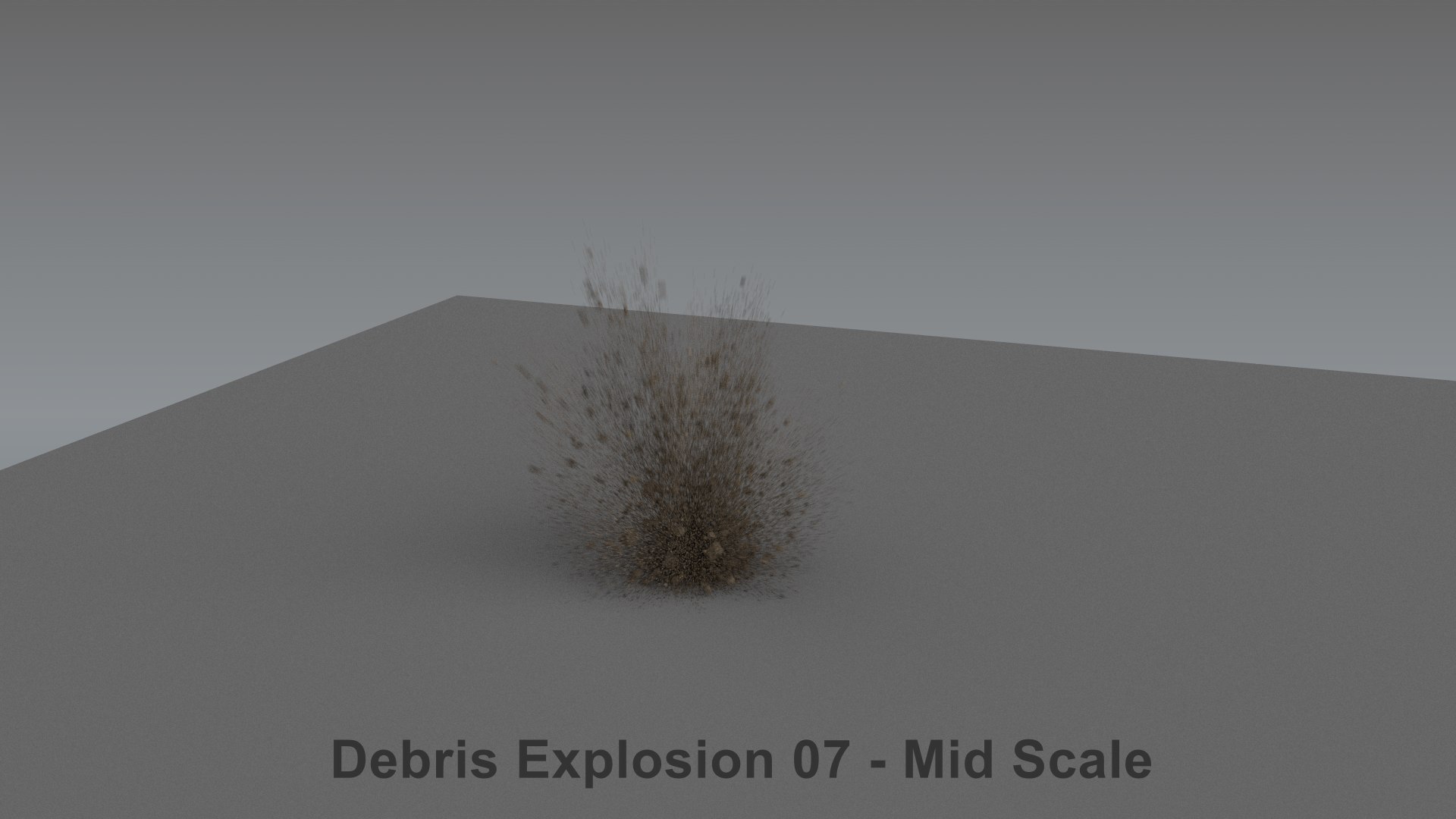Debris Explosion 07 - Mid Scale 3D Model - TurboSquid 1818158
