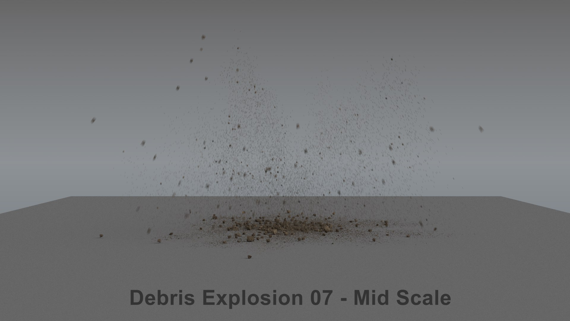 Debris Explosion 07 - Mid Scale 3D Model - TurboSquid 1818158