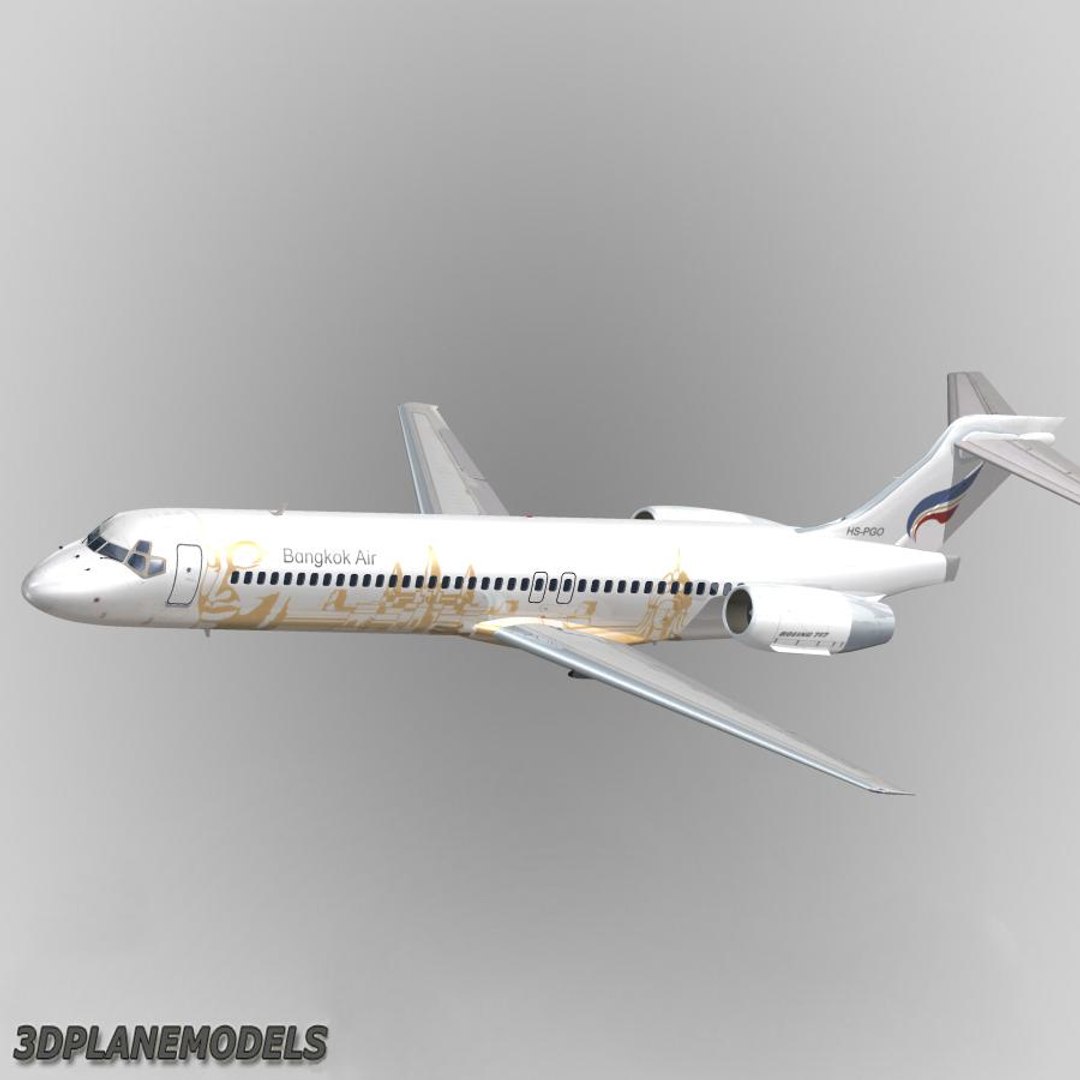 B717-200 Bangkok Airways 3d Model