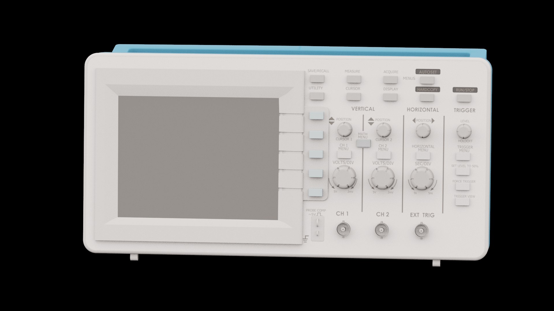 3D digital oscilloscope model - TurboSquid 1175444