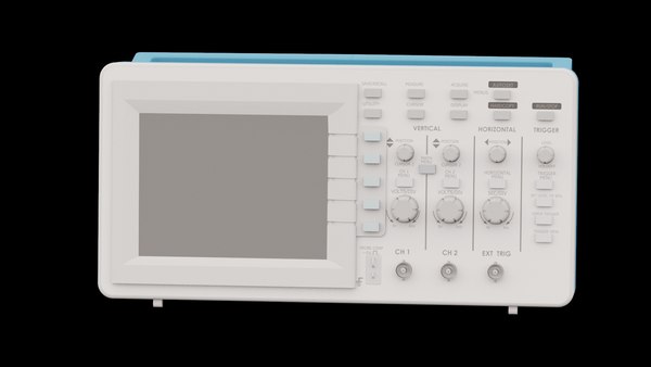 3D digital oscilloscope model - TurboSquid 1175444