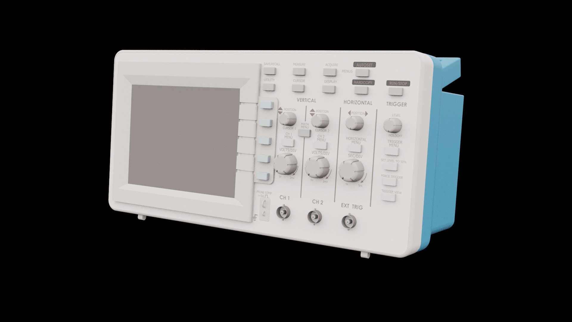 3D digital oscilloscope model - TurboSquid 1175444