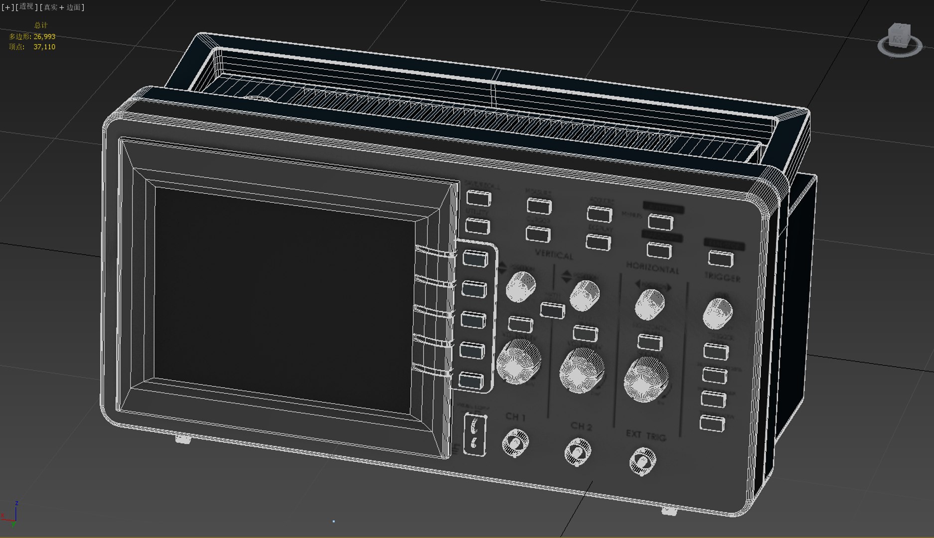 3D digital oscilloscope model - TurboSquid 1175444