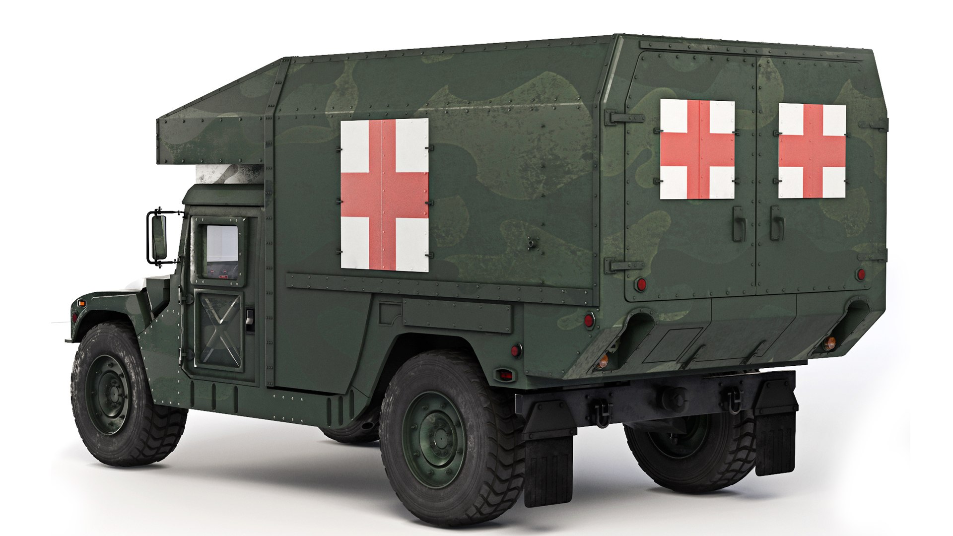 Humvee Military M997A3 Ambulance 2018 3D - TurboSquid 1981922
