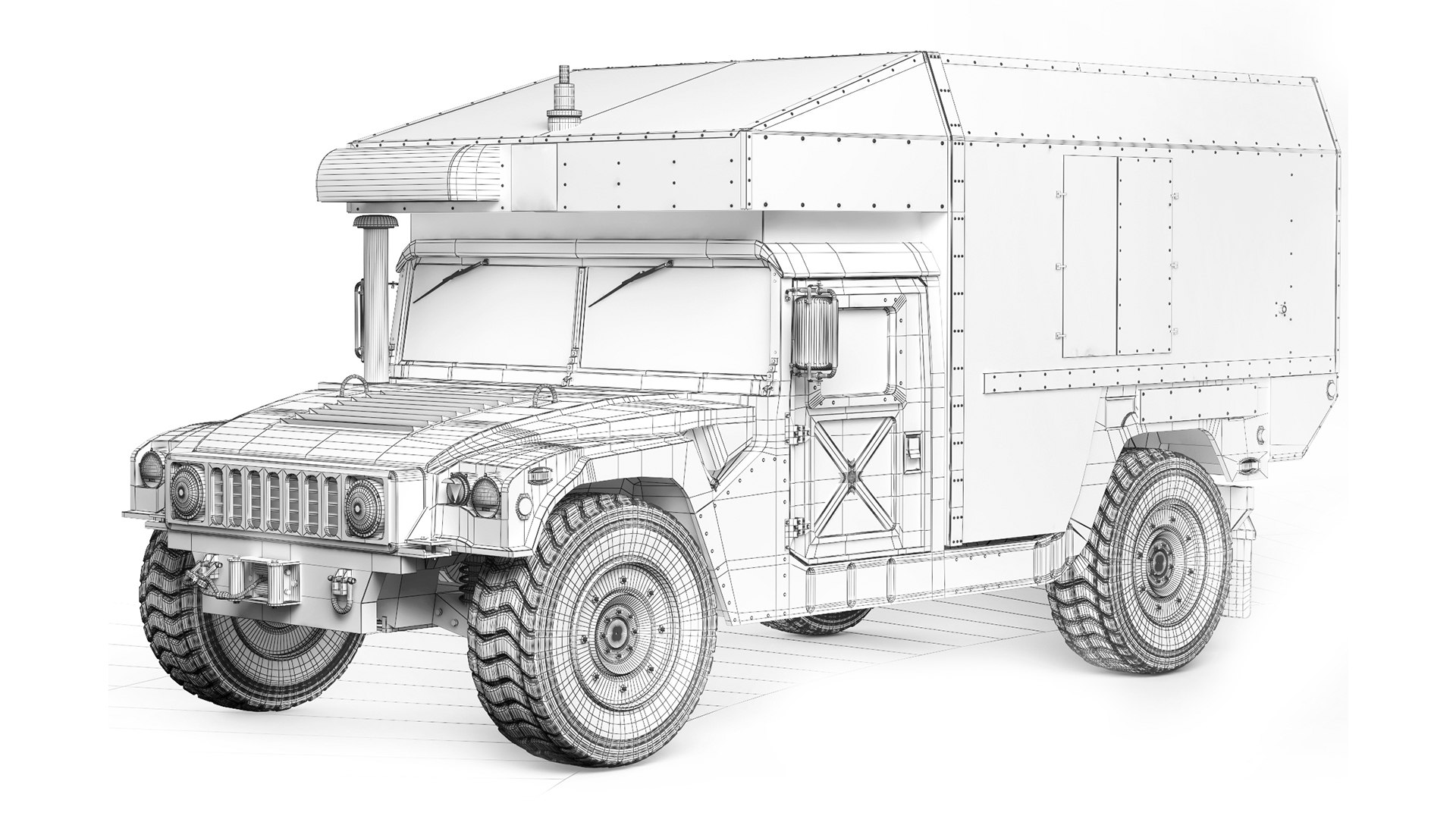 Humvee Military M997A3 Ambulance 2018 3D - TurboSquid 1981922
