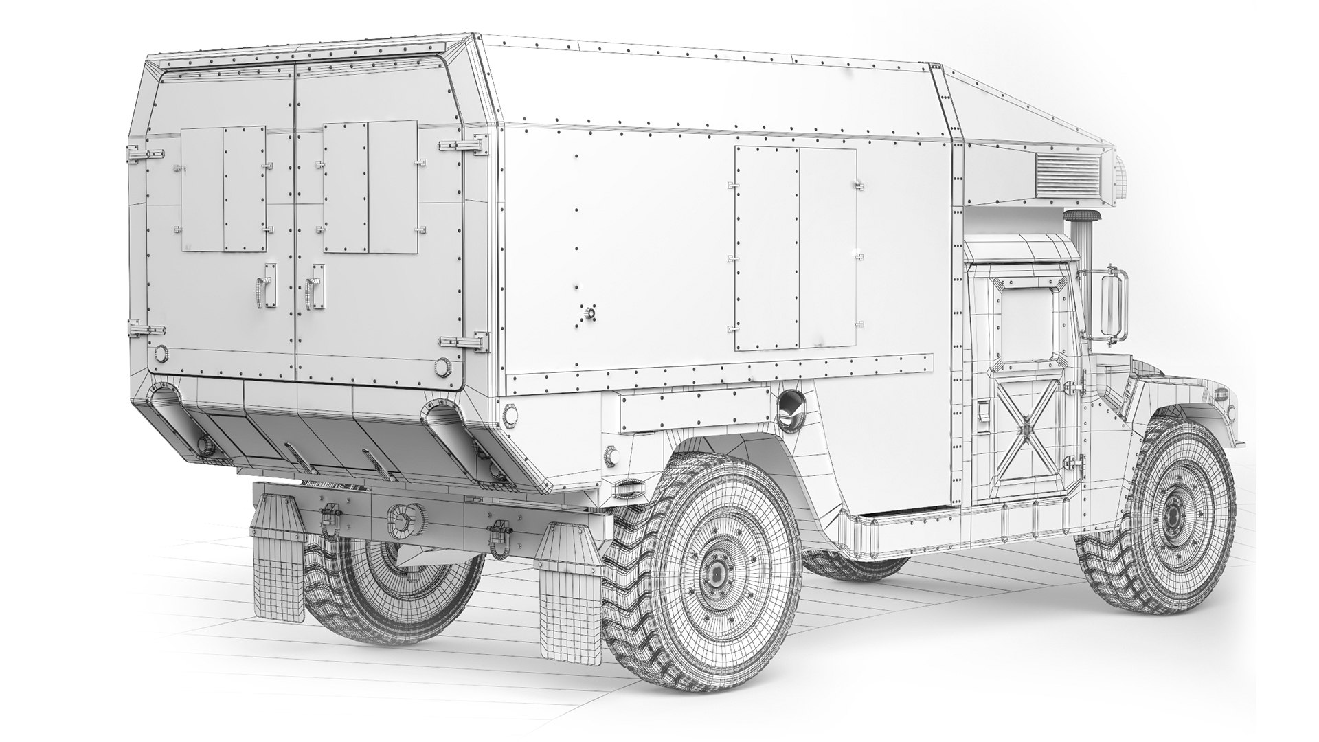 Humvee Military M997A3 Ambulance 2018 3D - TurboSquid 1981922