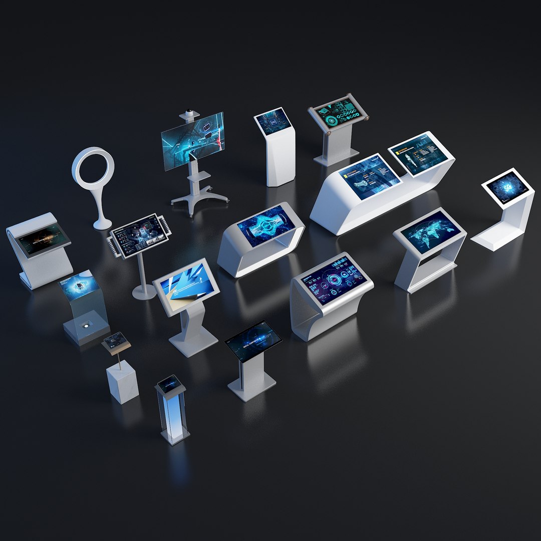 3D Modern All In One Machine Display Platform Interactive Equipment ...