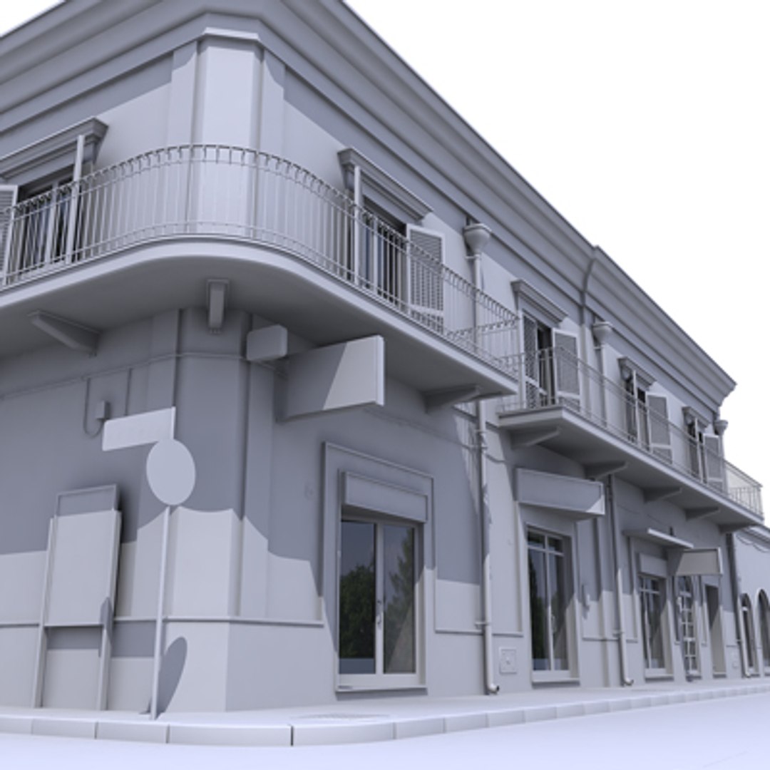 3d Model Of Building Architectural