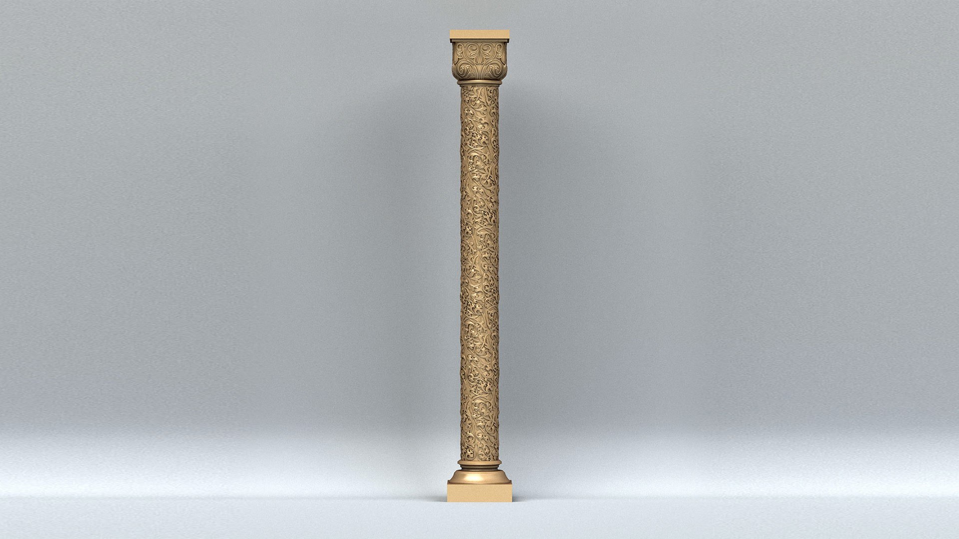 3D Column 008 Gothic Model - TurboSquid 2492228