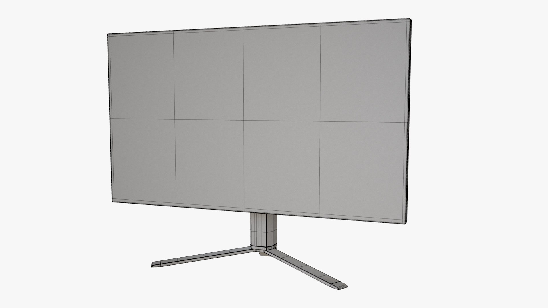 32-Inch Monitor White Model - TurboSquid 2098023