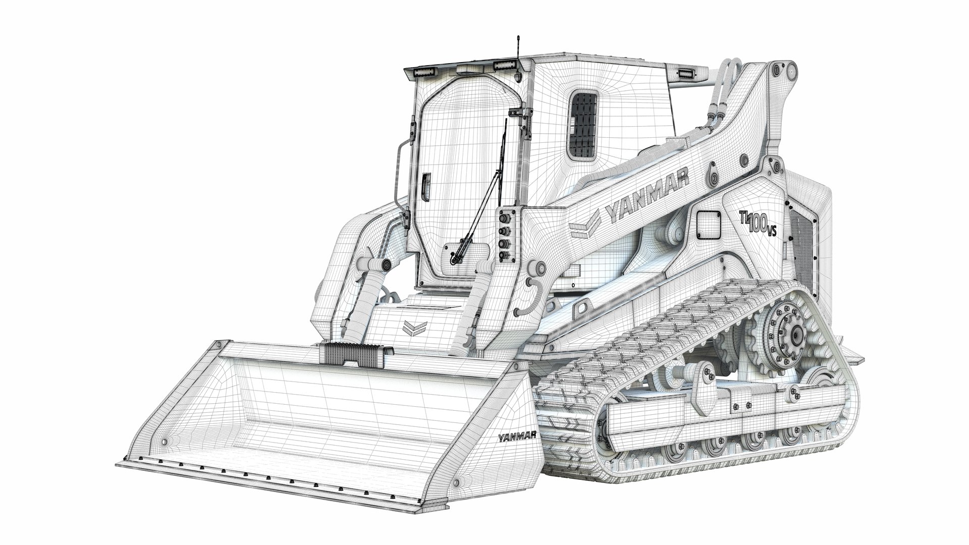 3D Model TL100VS Compact Track Loader - Bucket - TurboSquid 2152591