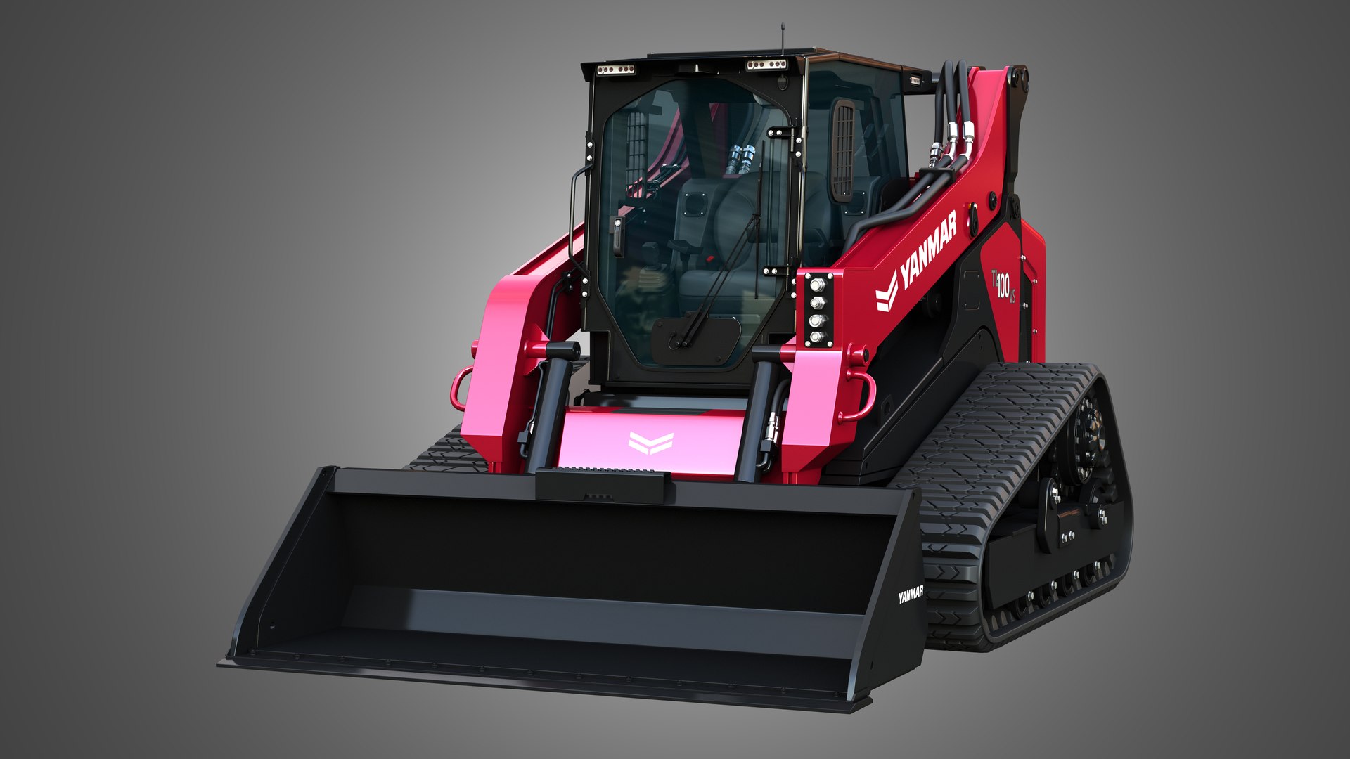 3D Model TL100VS Compact Track Loader - Bucket - TurboSquid 2152591
