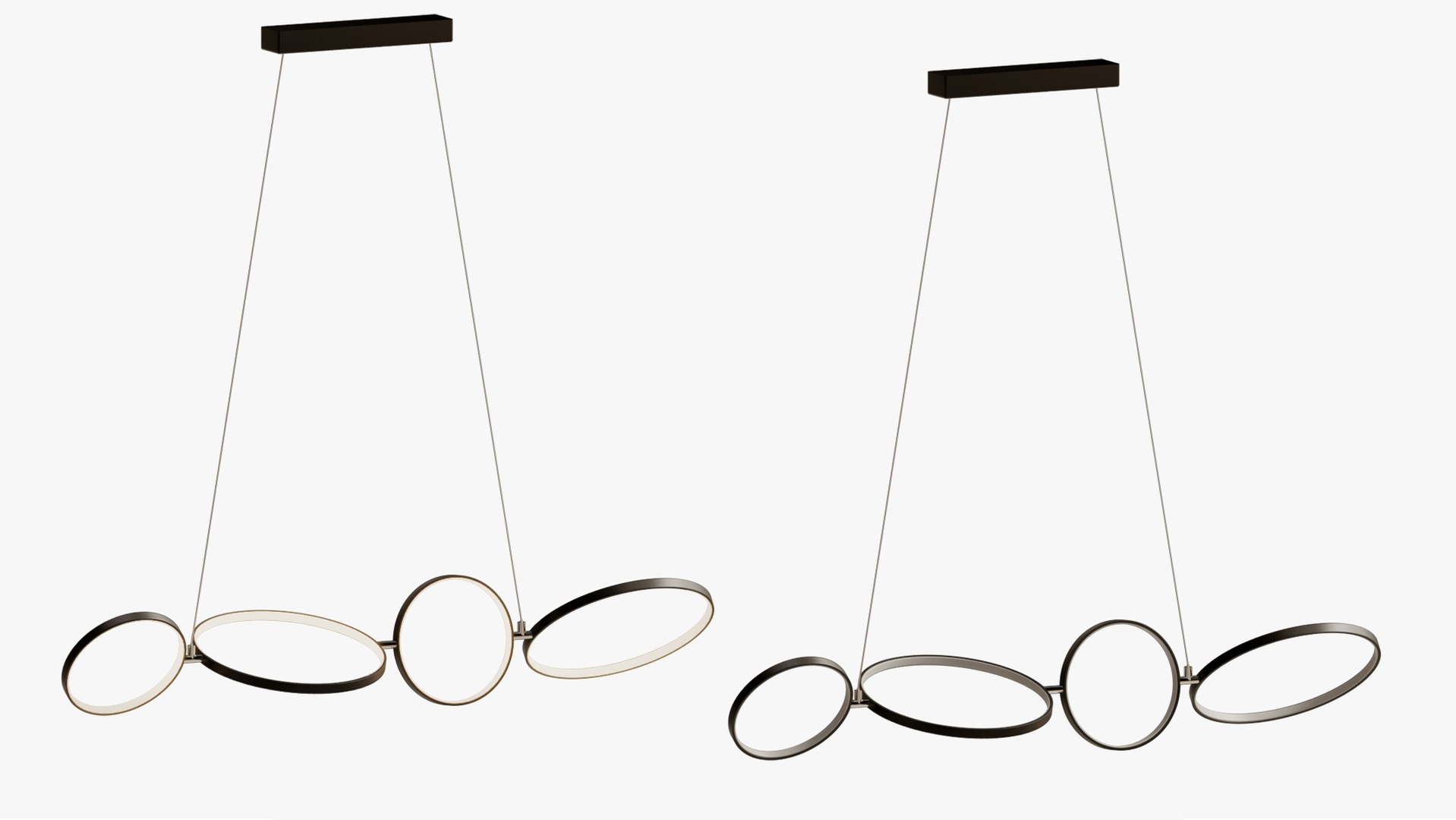 Trio Rondo Pendant Lamp Model - TurboSquid 2086570