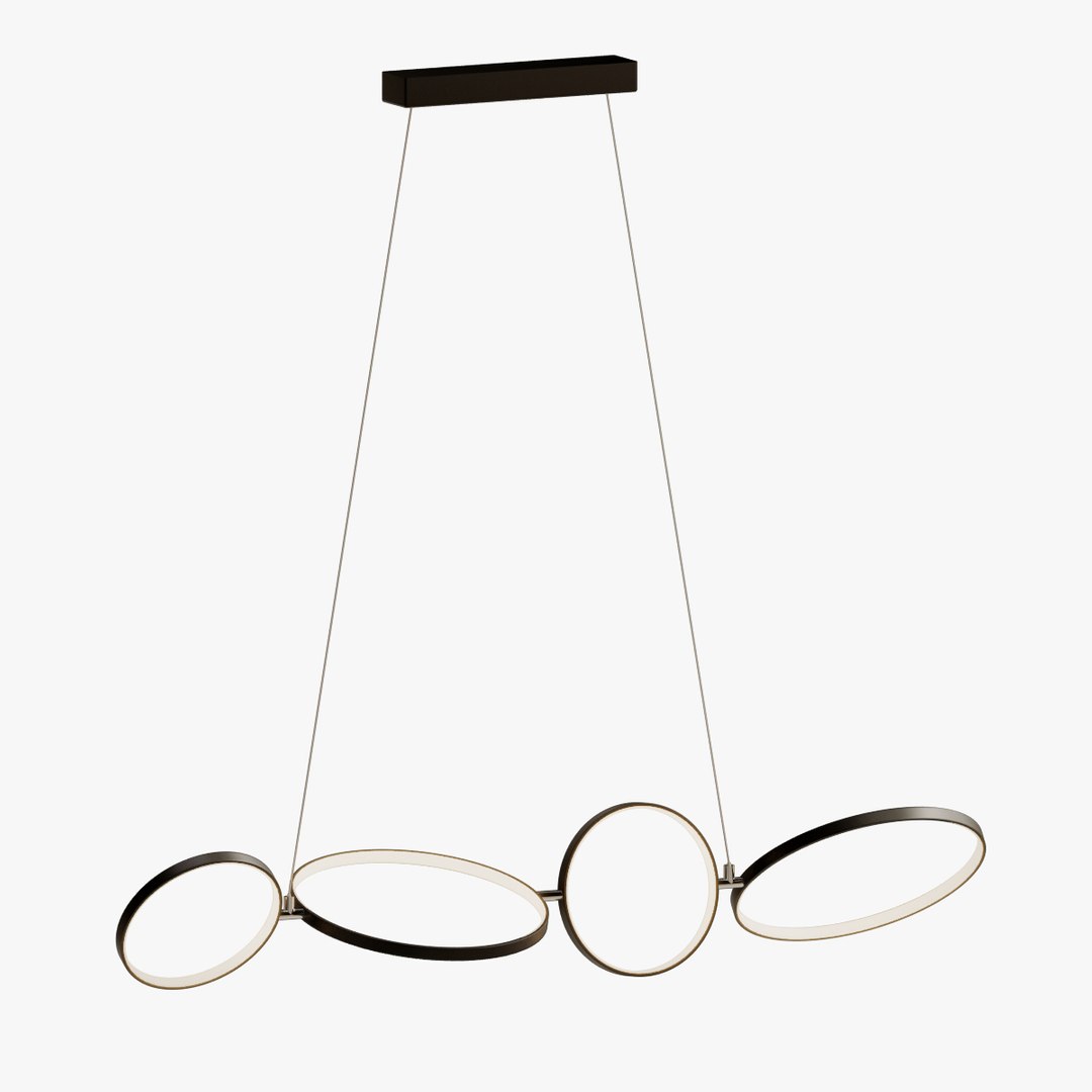 Trio Rondo pendant lamp model - TurboSquid 2086570