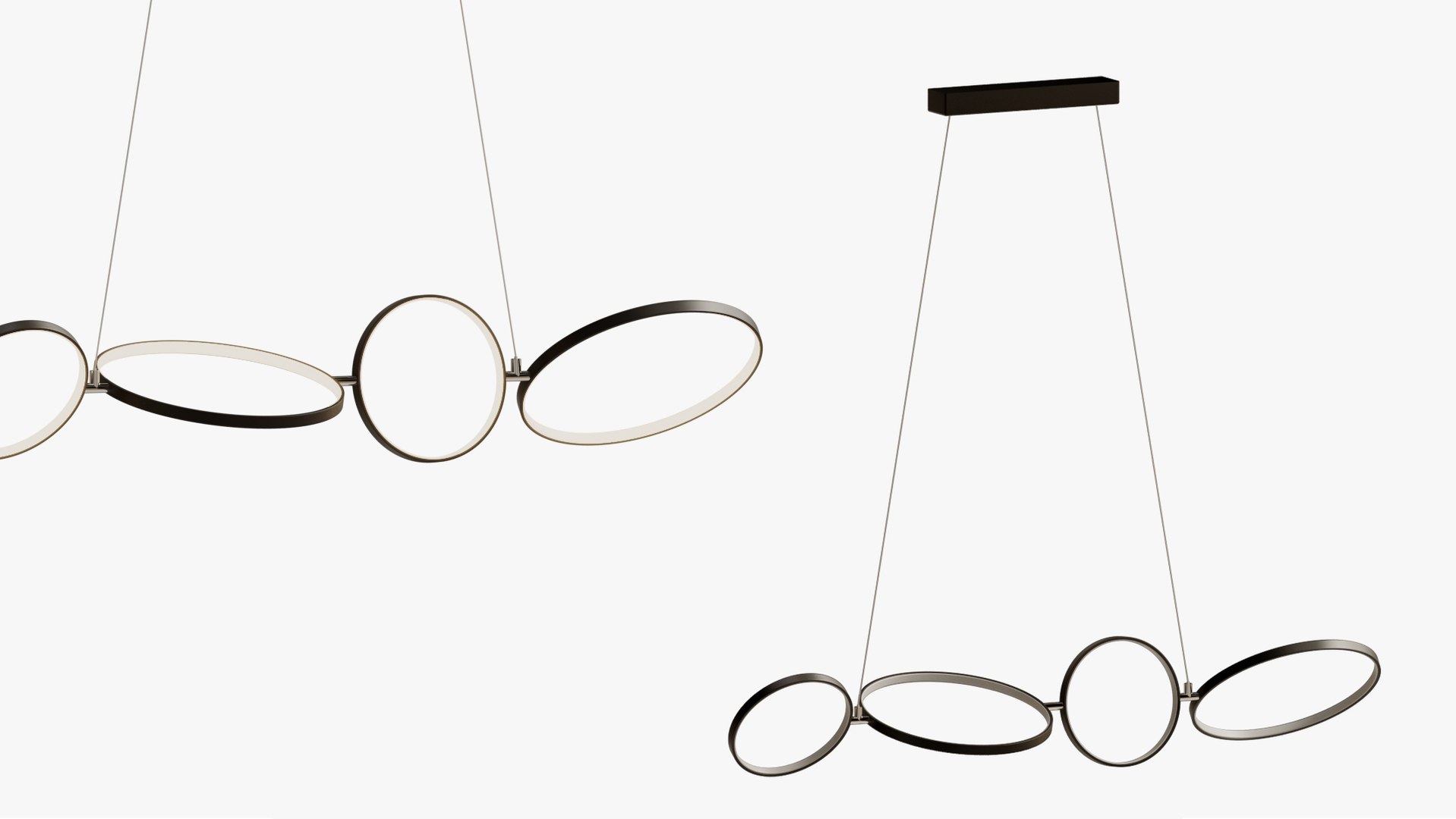 Trio Rondo Pendant Lamp Model - TurboSquid 2086570