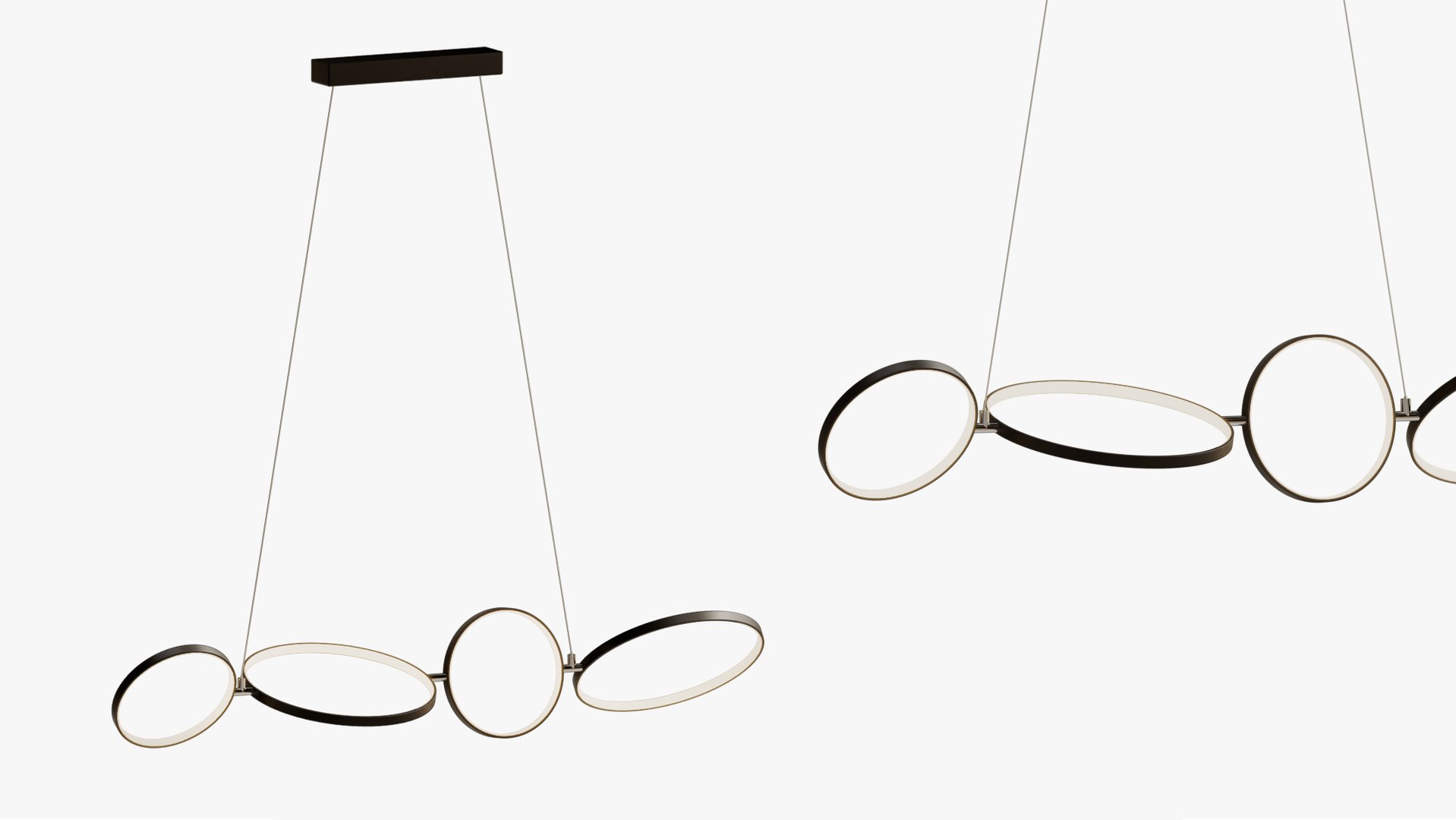 Trio Rondo Pendant Lamp Model - TurboSquid 2086570