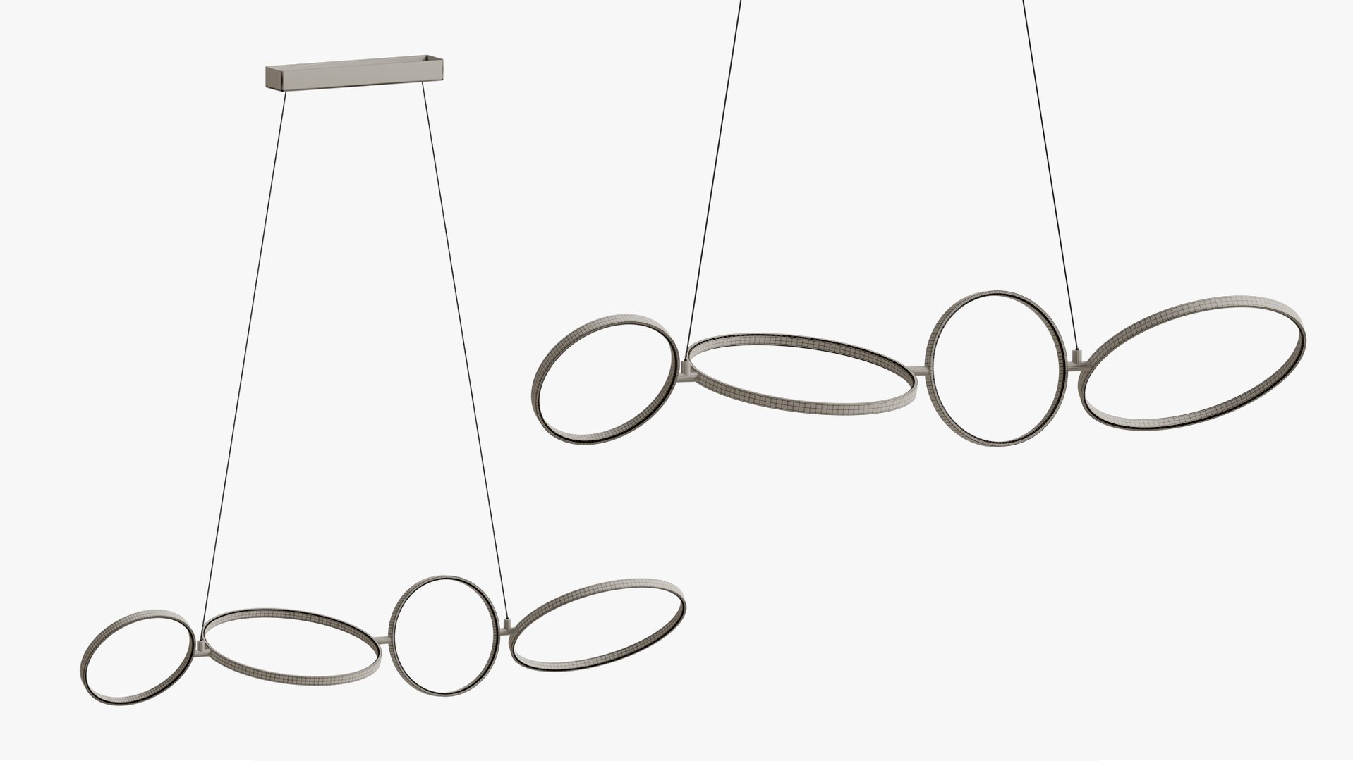 Trio Rondo Pendant Lamp Model - TurboSquid 2086570