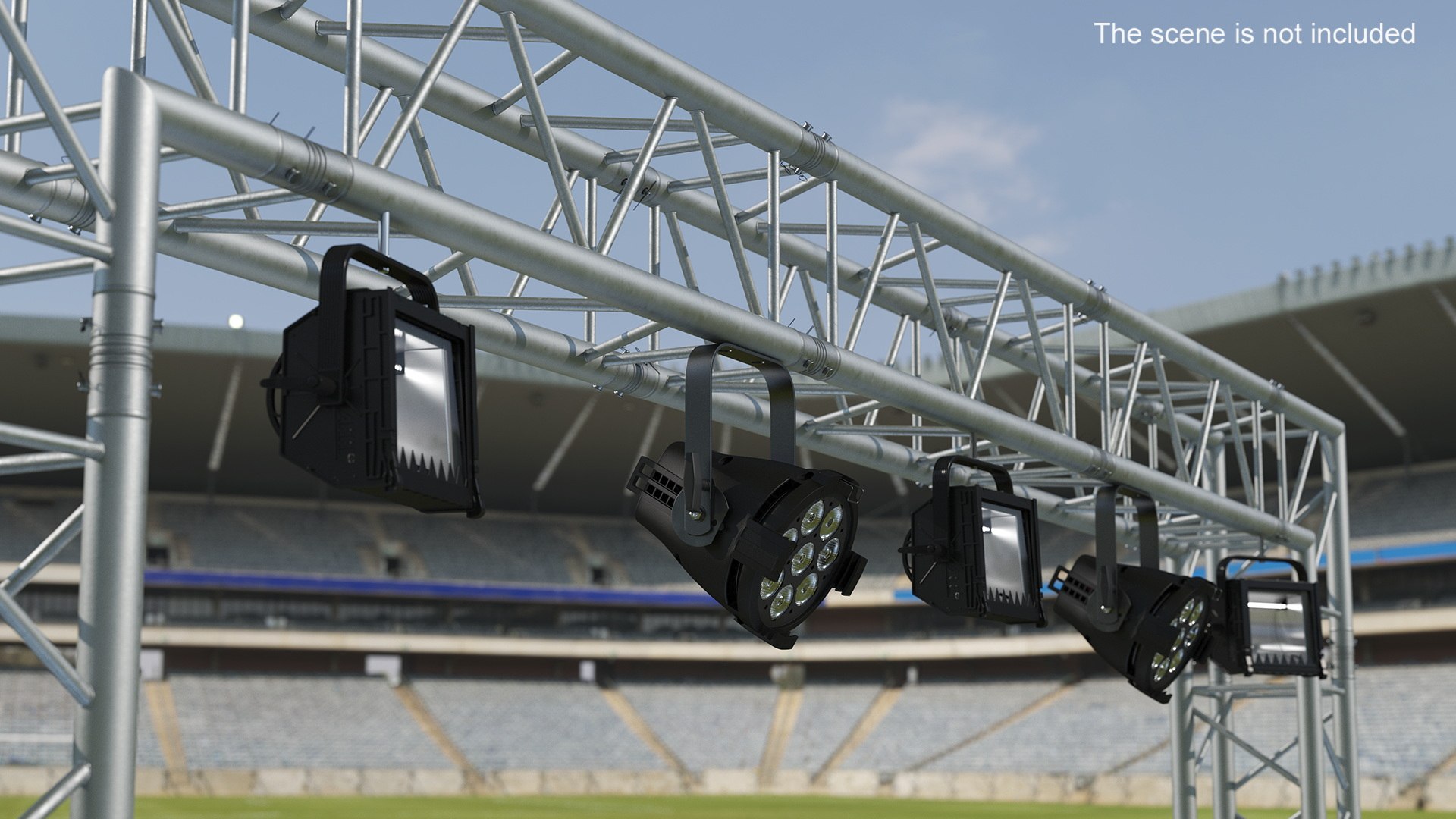 Square Truss Modular Light System 3D Model - TurboSquid 2264864