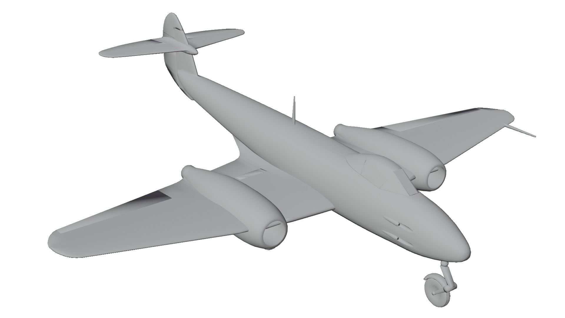 Gloster Meteor Jet Fighter 3D Model - TurboSquid 2243707