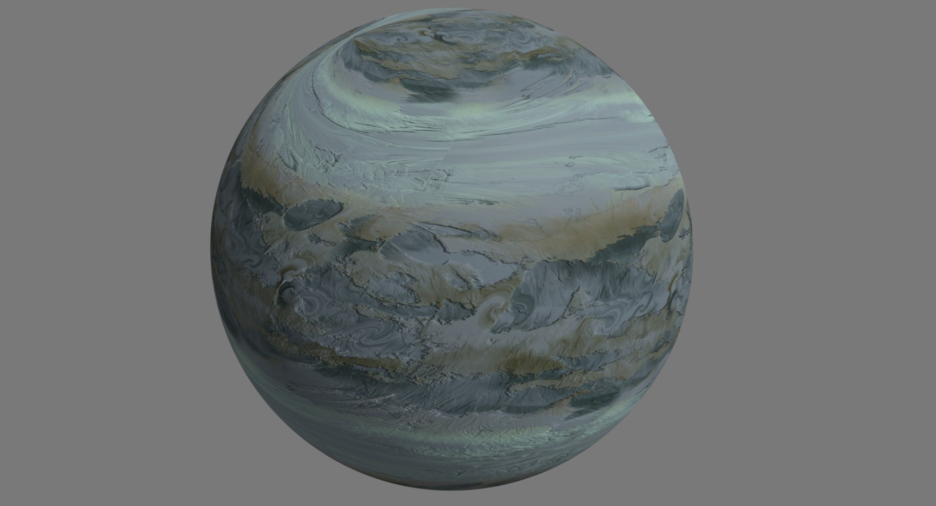 Oceanic Exoplanet 3d Model