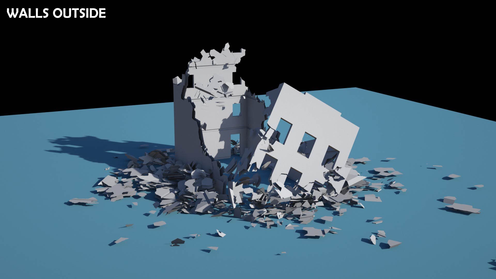 Collapsed building concrete 3D model - TurboSquid 1636870
