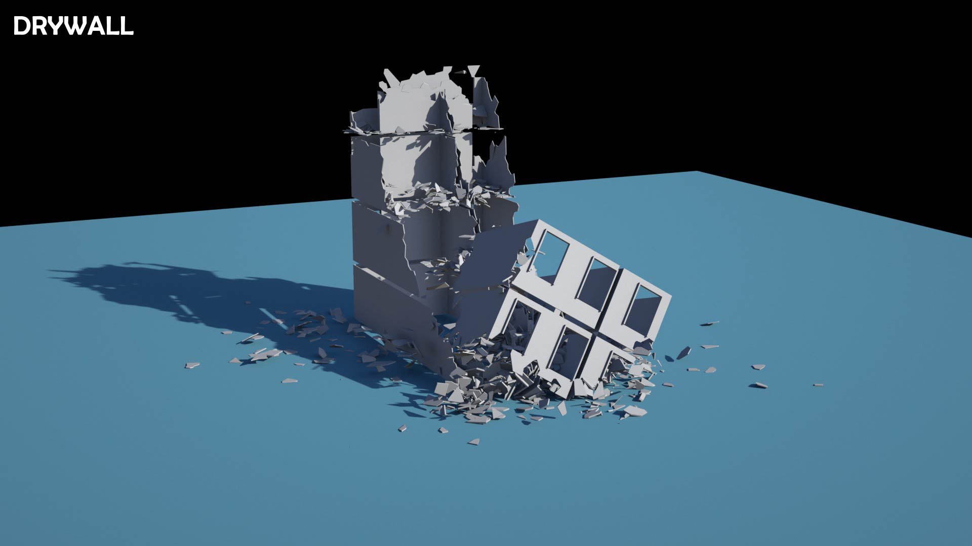 Collapsed building concrete 3D model - TurboSquid 1636870