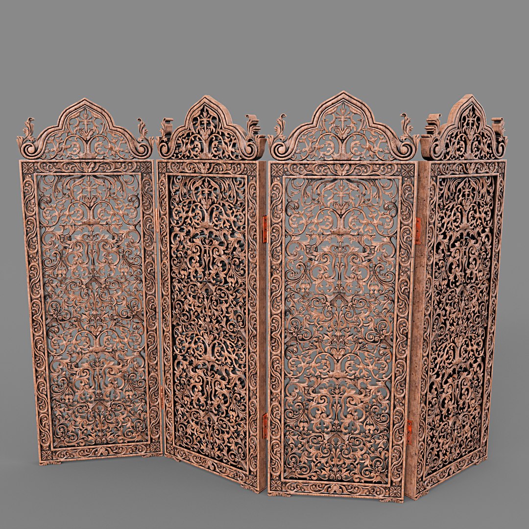 3D carved screen - TurboSquid 1197628