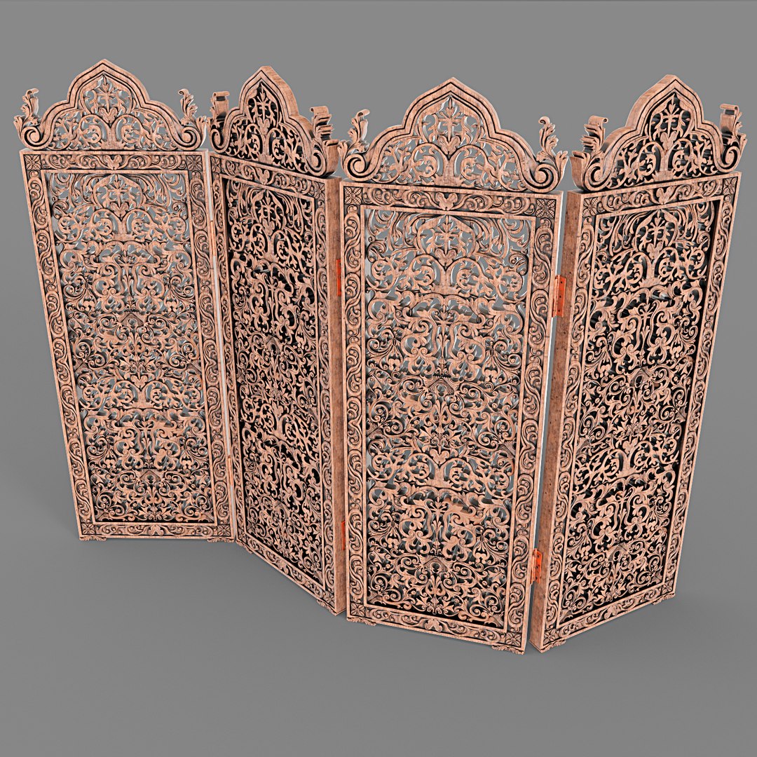 3D carved screen - TurboSquid 1197628