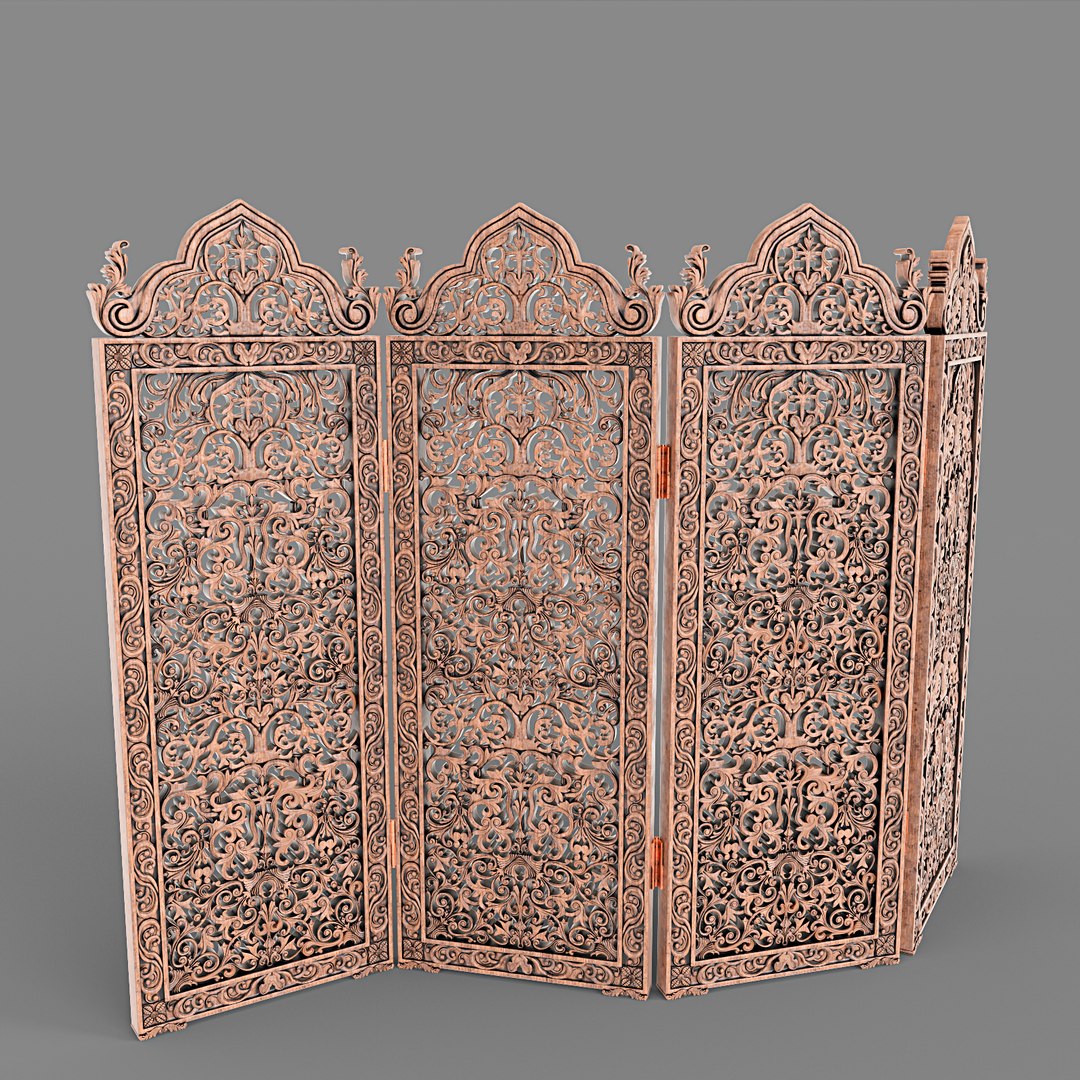 3D carved screen - TurboSquid 1197628