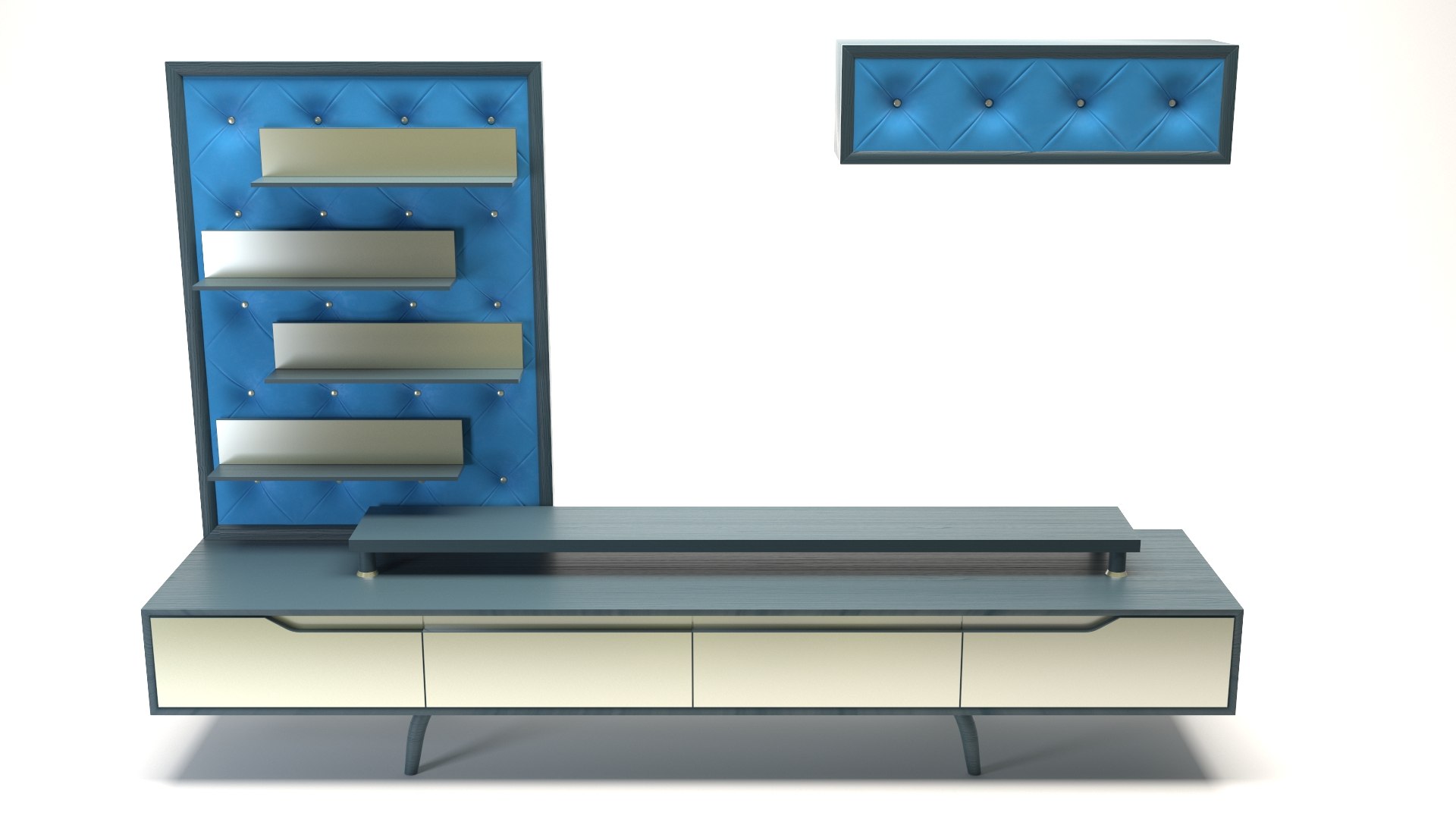 3D tv unit chester - TurboSquid 1363396