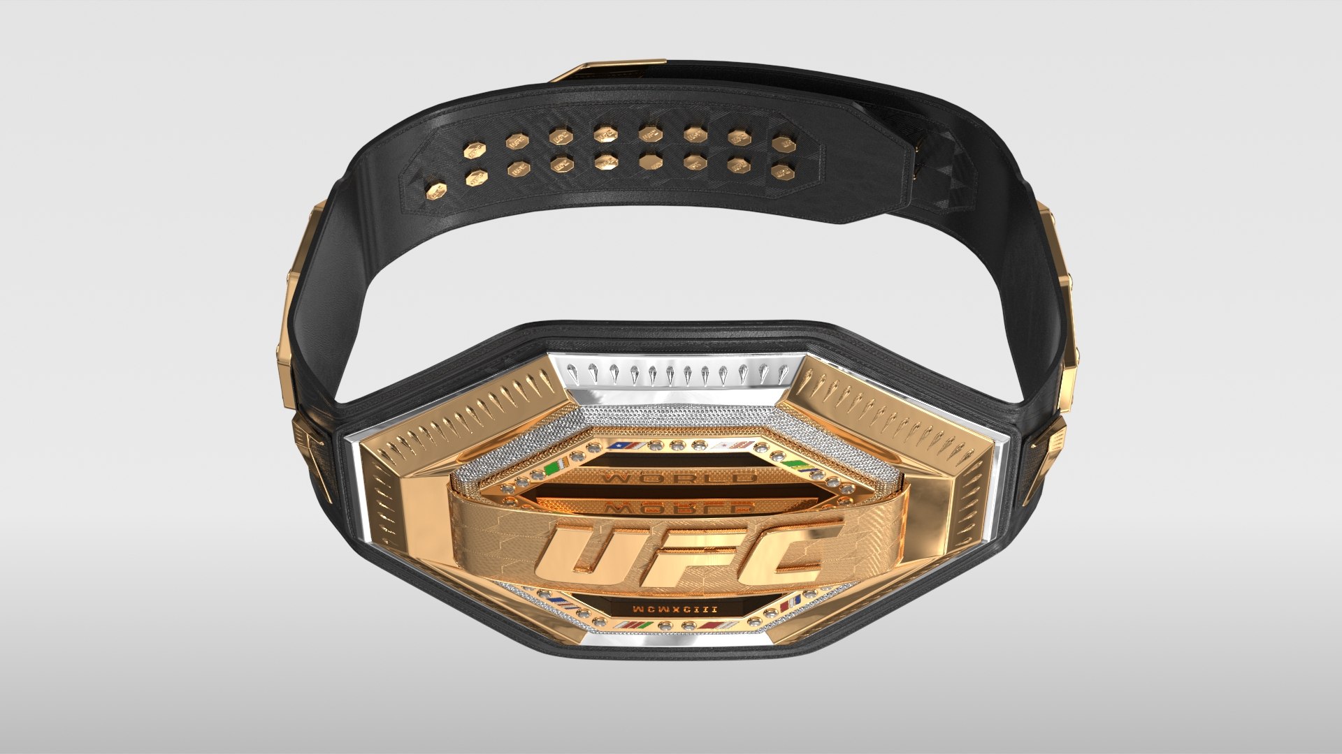 Realistic Ufc Champion Belt 3D Model - TurboSquid 1475436