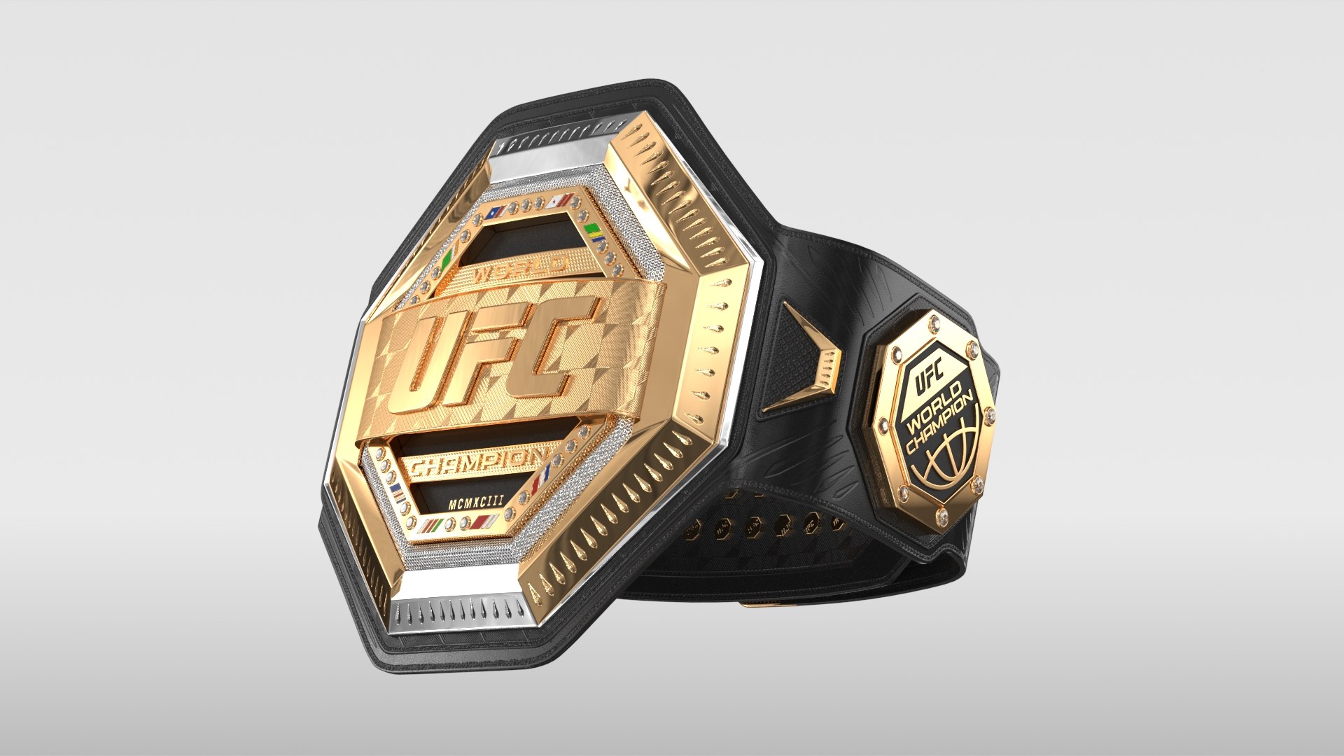 Realistic Ufc Champion Belt 3D Model - TurboSquid 1475436