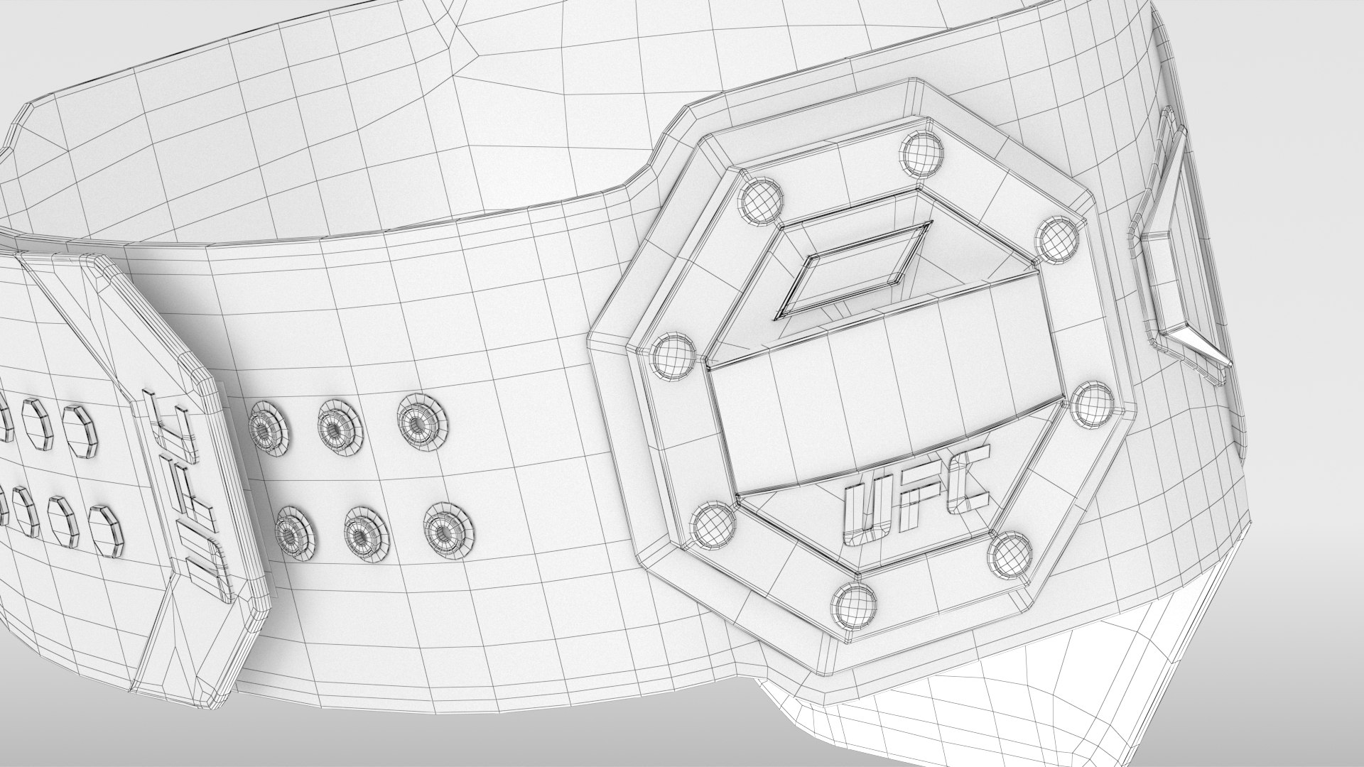 Realistic Ufc Champion Belt 3D Model - TurboSquid 1475436