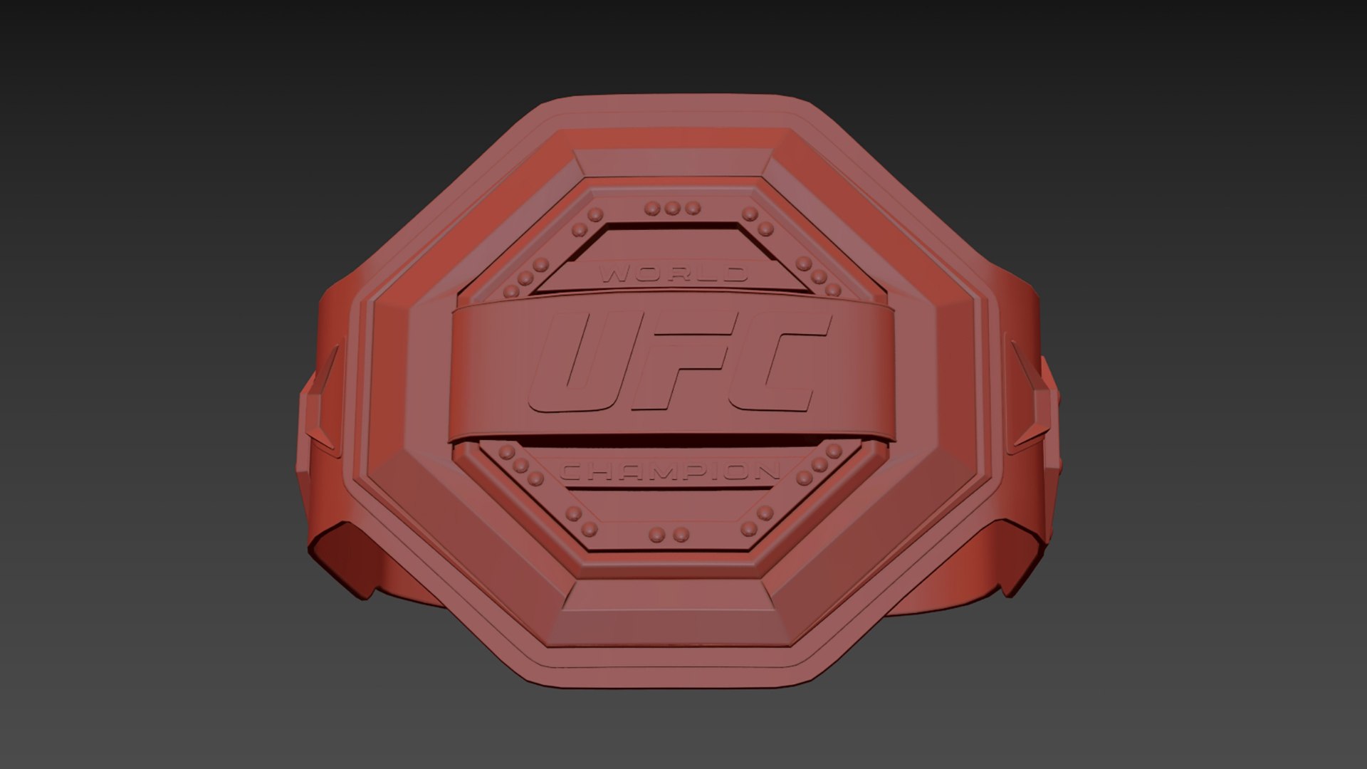 Realistic Ufc Champion Belt 3D Model - TurboSquid 1475436
