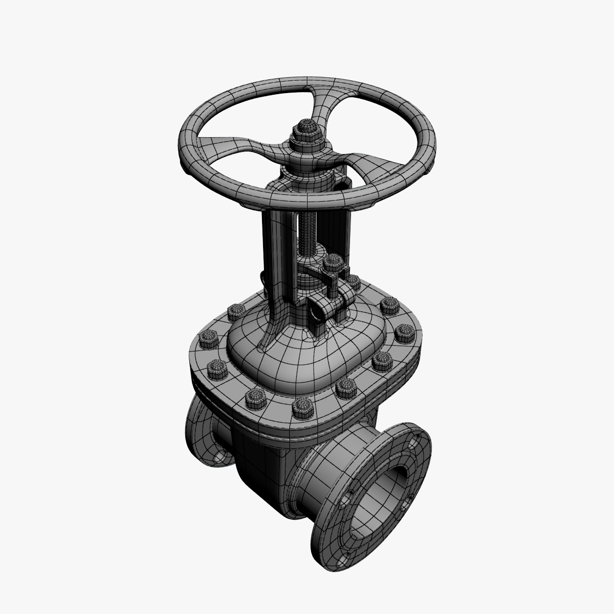 Gate valve 3D - TurboSquid 1160805