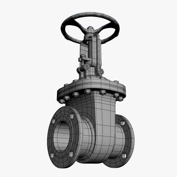 Gate valve 3D - TurboSquid 1160805