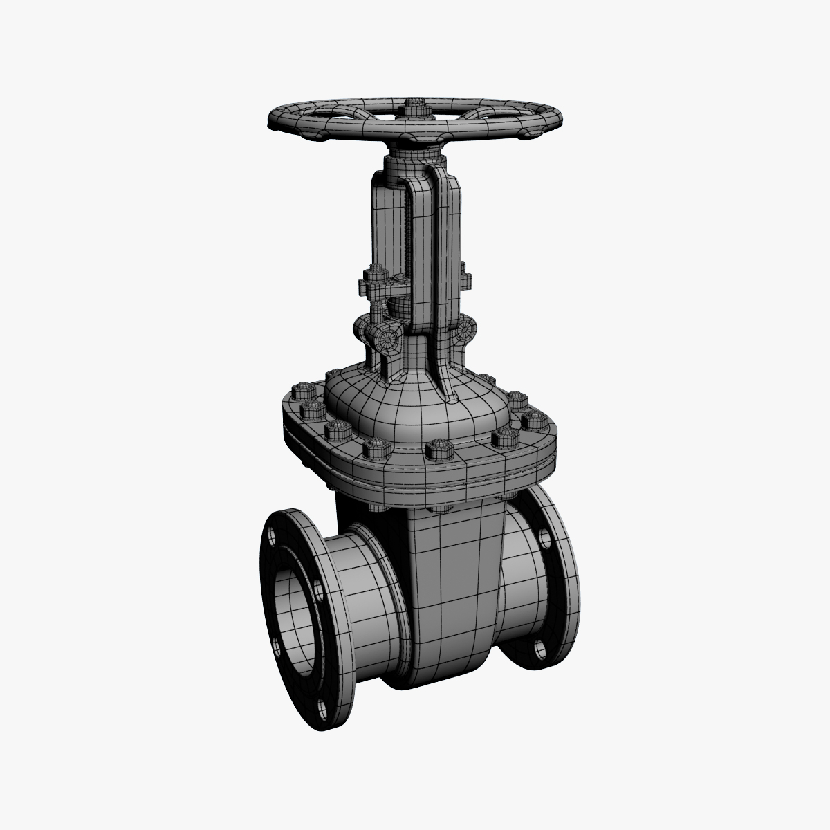 Gate valve 3D - TurboSquid 1160805