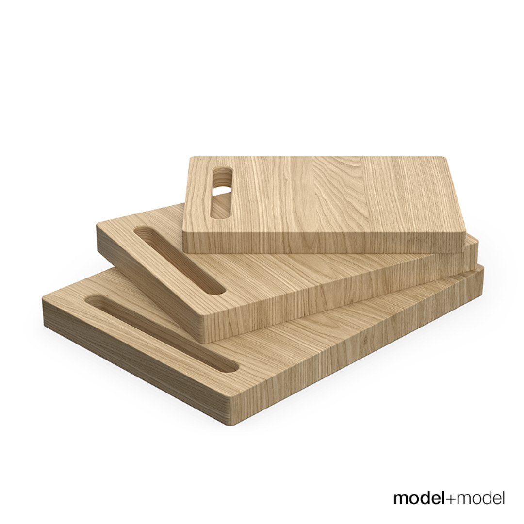 3d model wooden chopping boards