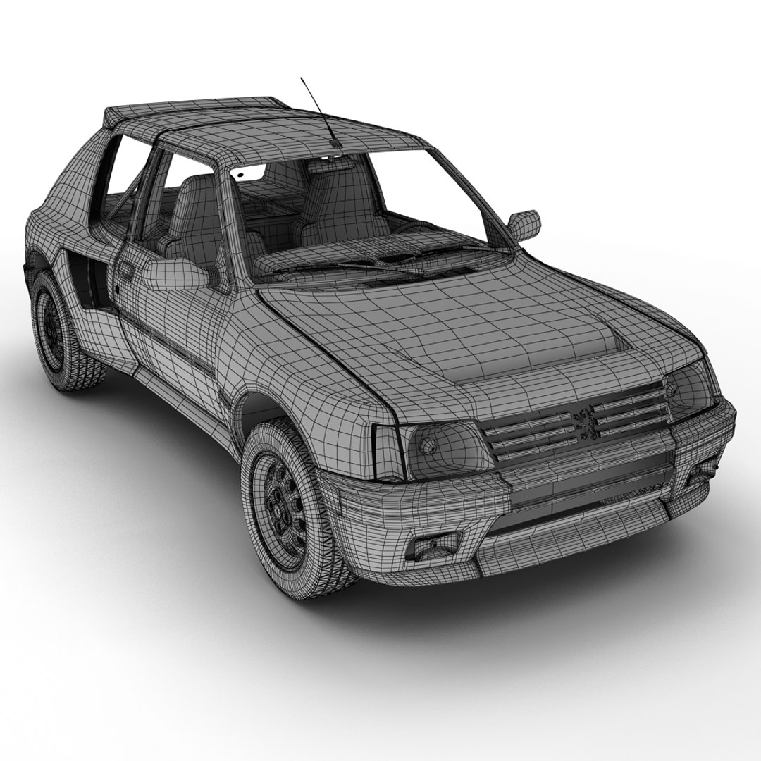 Peugeot 205 16 3d Model
