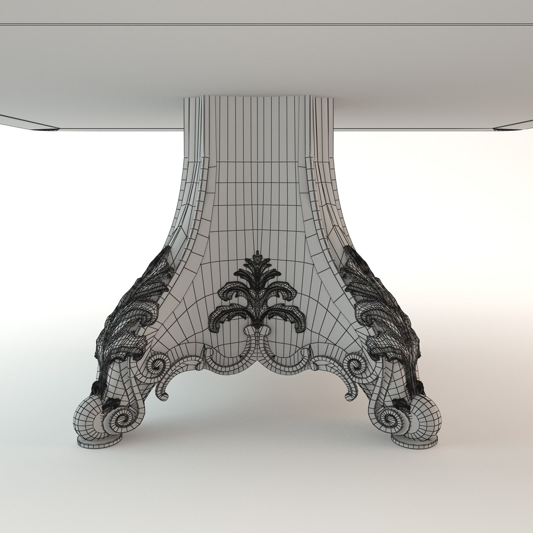 3dsmax Classic Table Chelini Ftpo