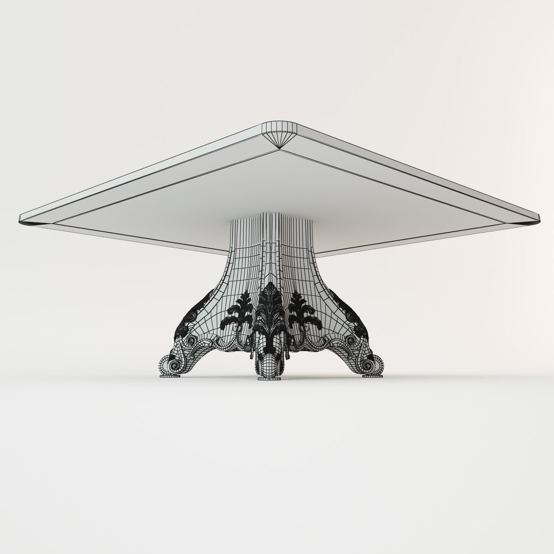 3dsmax Classic Table Chelini Ftpo