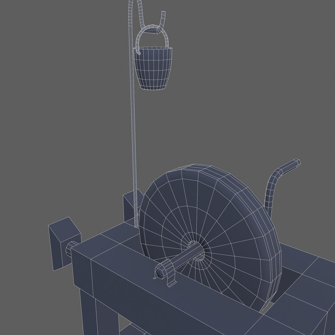 Grindstone medieval 3D model - TurboSquid 1393391